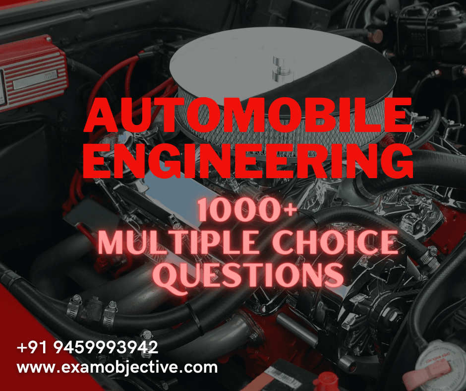 Automobile Engineering MCQ page-31 1000+ MCQs free